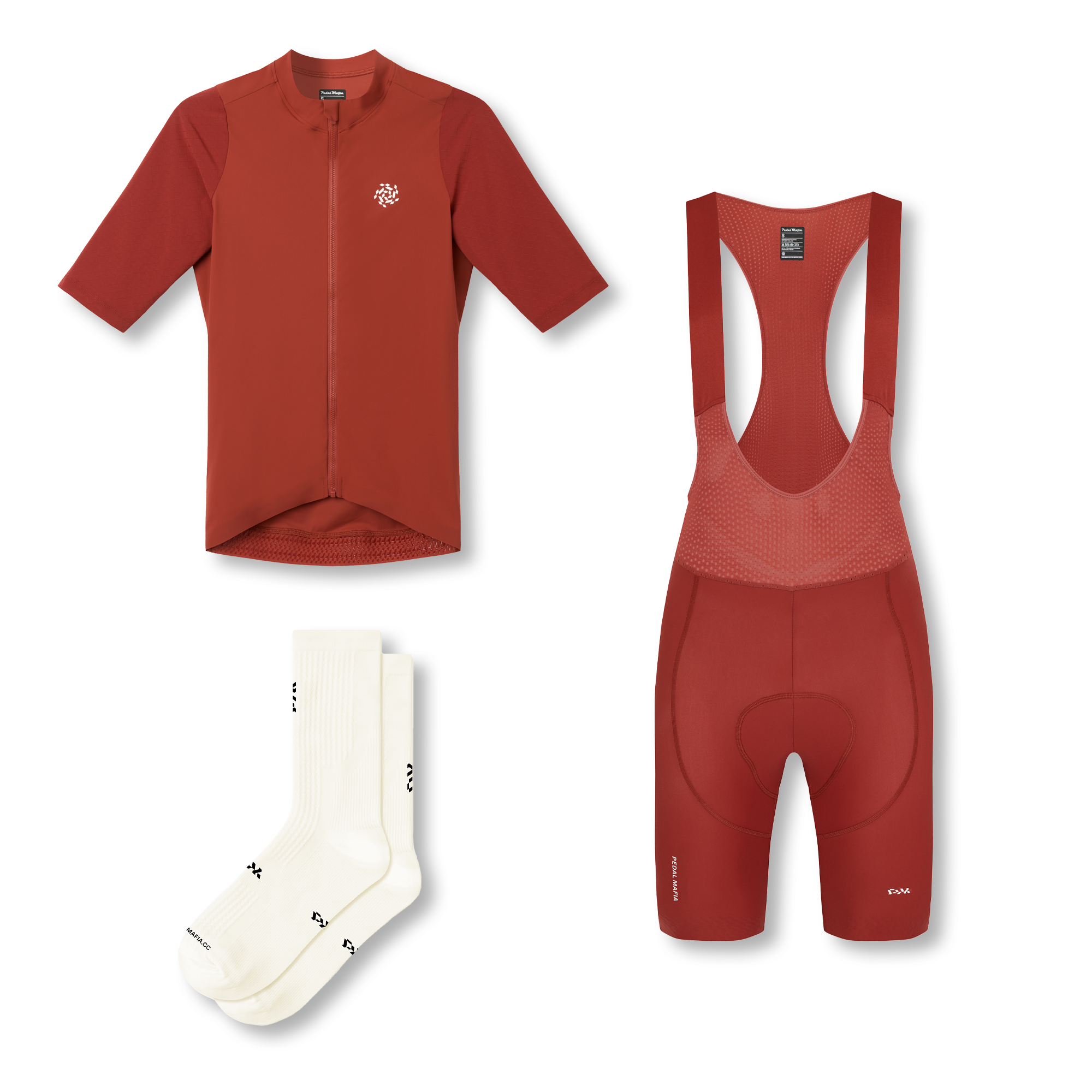 Men's Pro Cycling Kit Bundle - Terracotta | Pedal Mafia